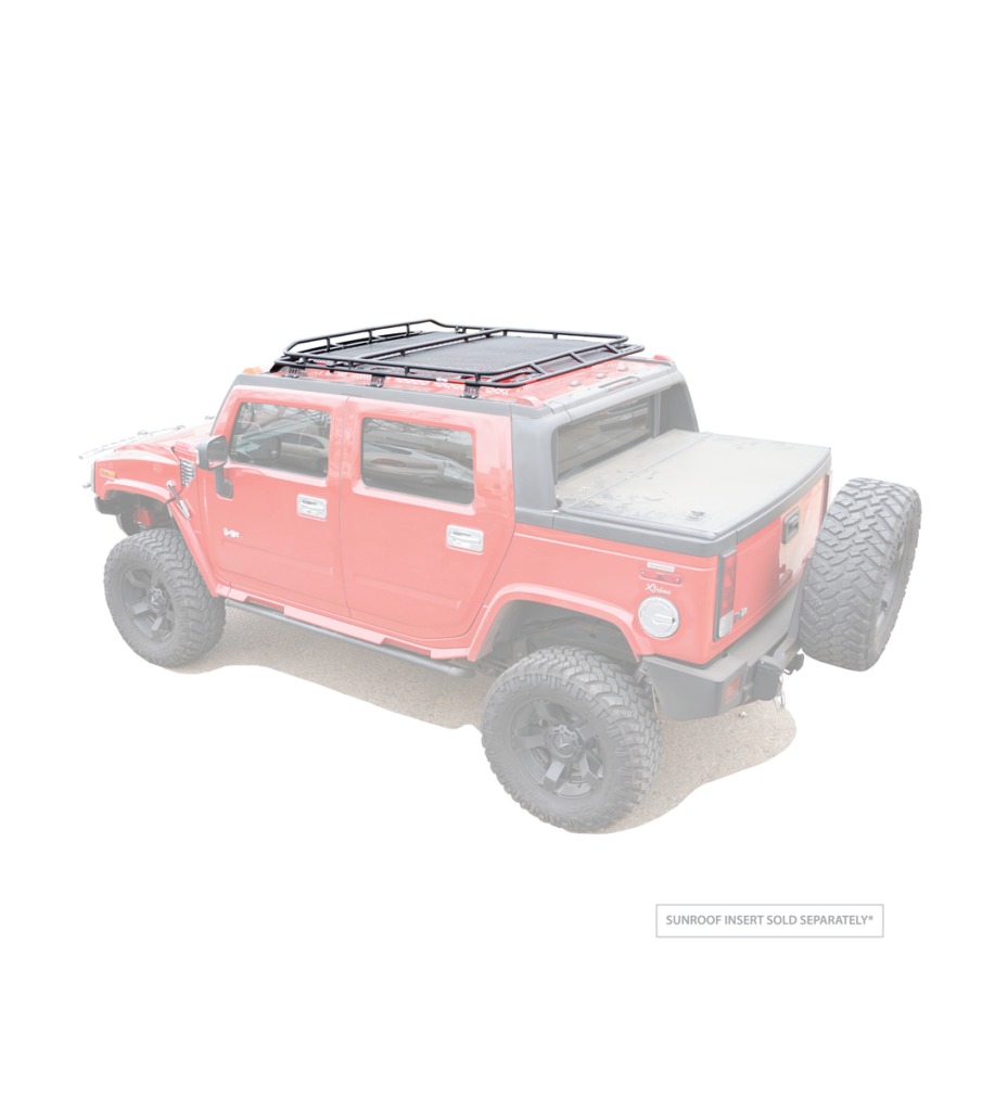 GOBI Hummer SUT Stealth Rack With Sunroof Multi-Light Setup