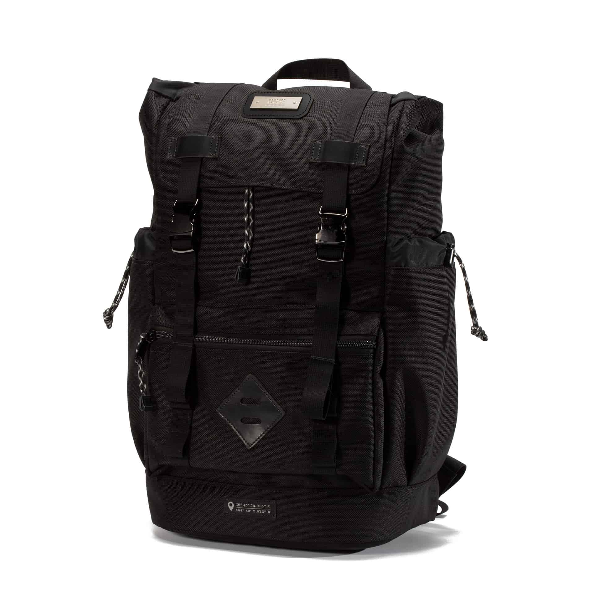 Getaway Backpack Jet Blackwith Black Webbing - GOBI Racks